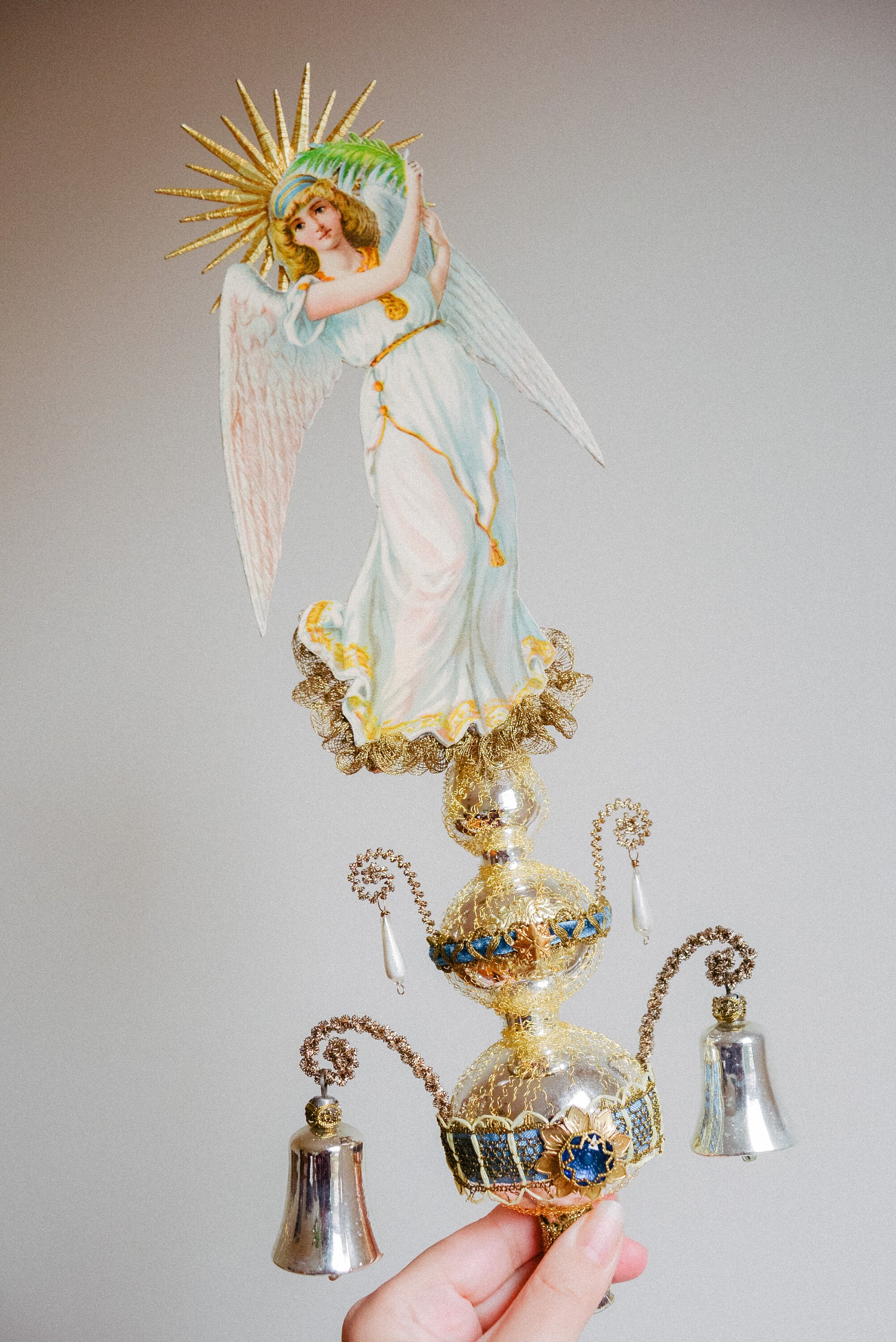 Victorian Christmas Tree Topper, Angel Topper, Victorian Topper ...