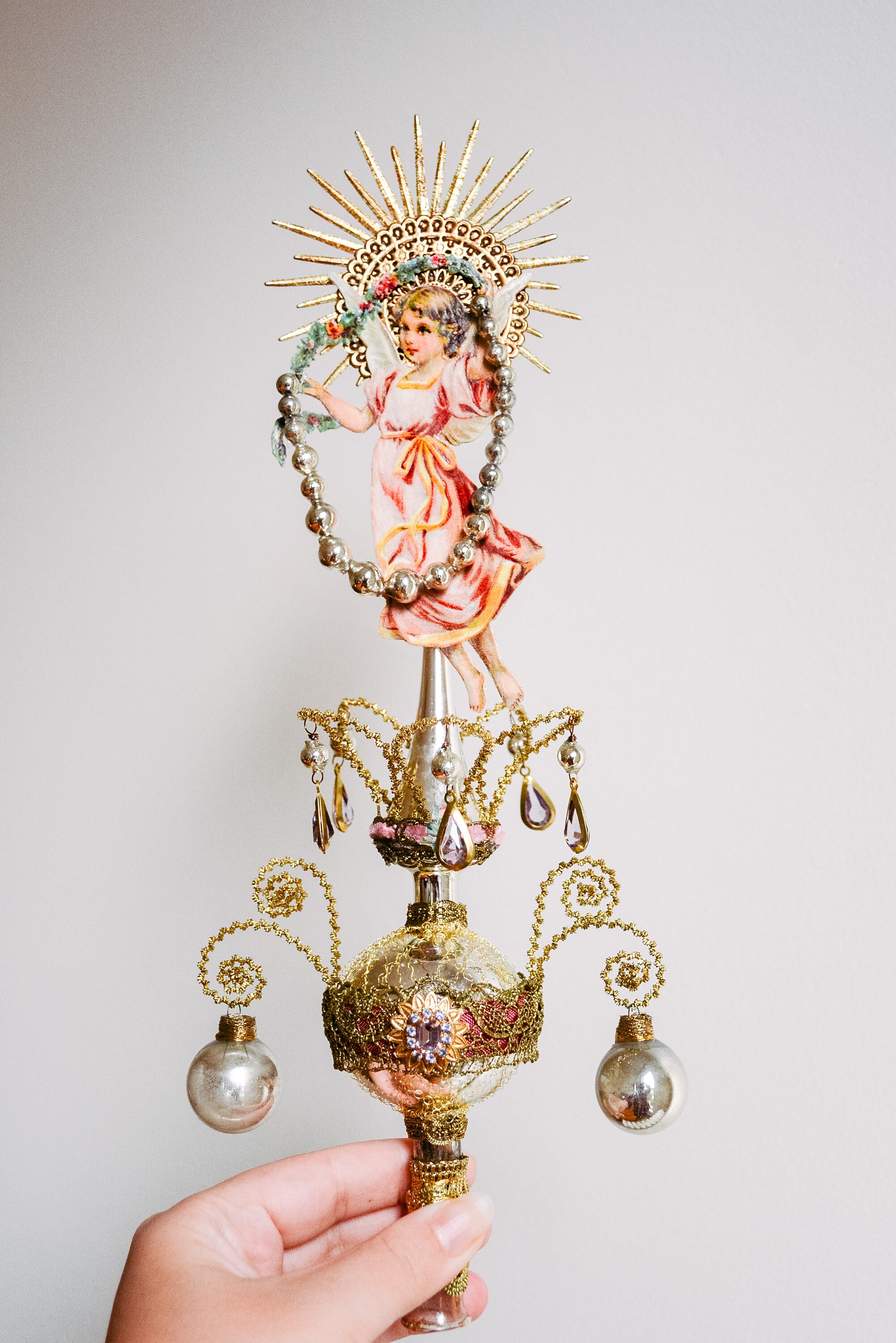 Victorian Christmas Tree Topper, Angel Topper, Victorian Topper ...