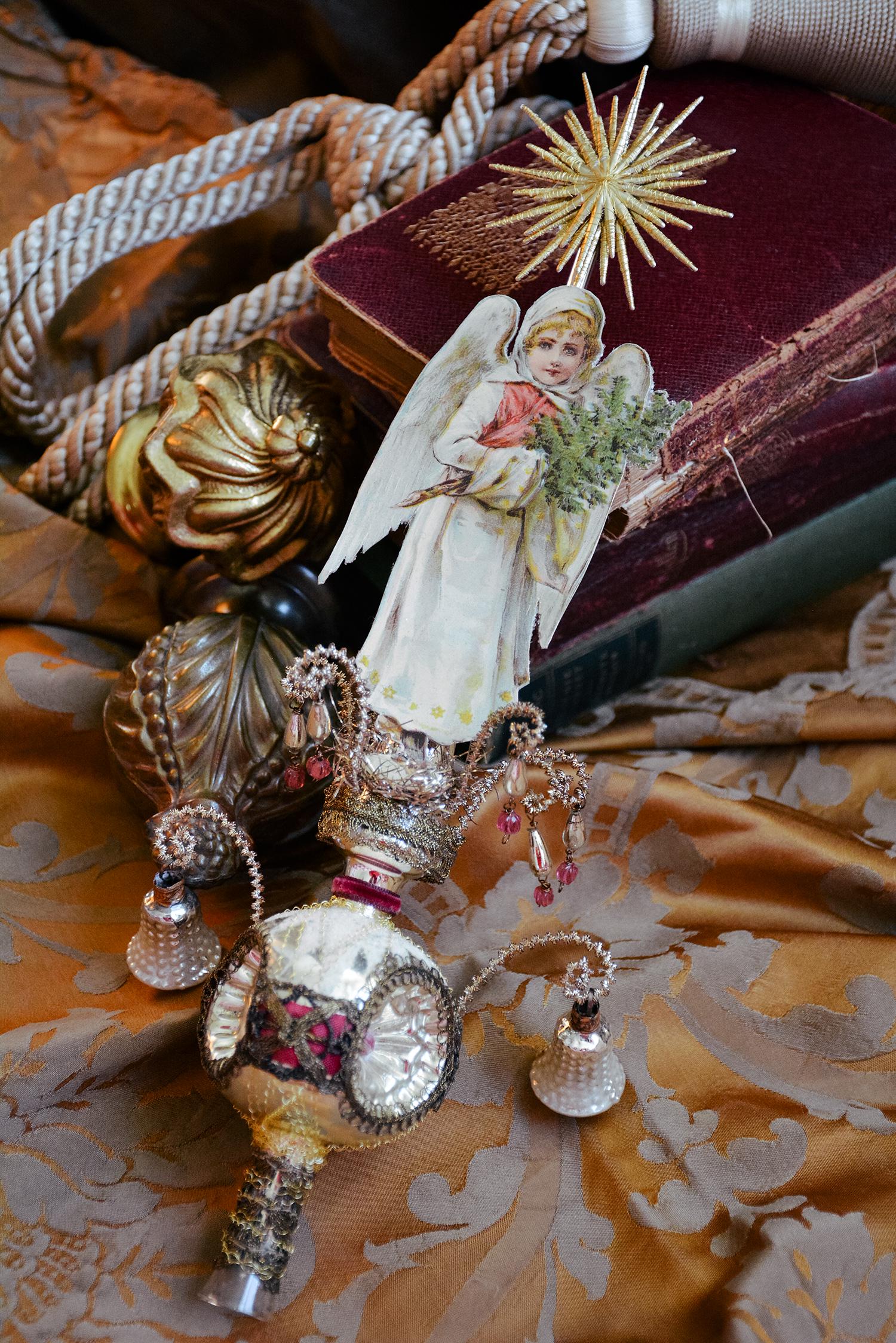 Victorian Christmas Tree Topper With Angel | OLD WORLD CHRISTMAS - Etsy
