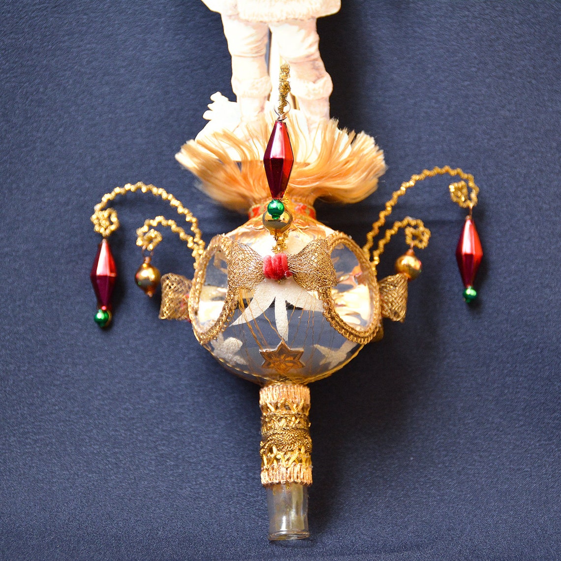 Angel Tree Topper, Victorian Christmas Tree Topper, Angel Christmas ...