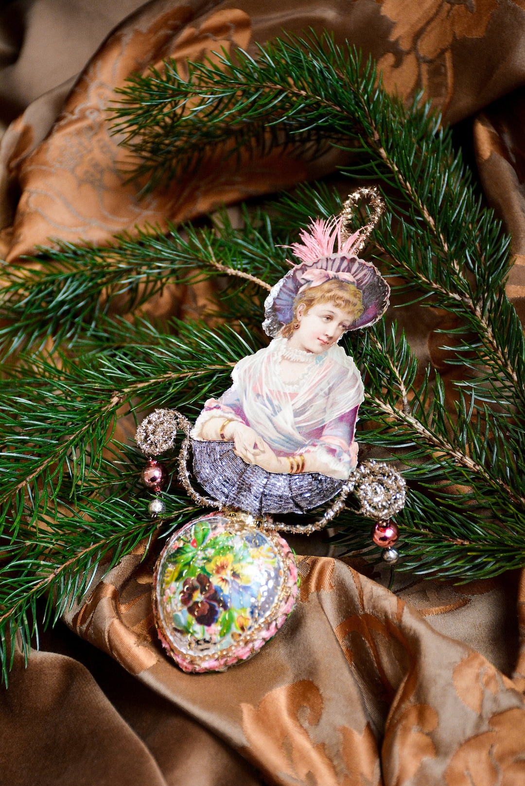 Victorian Christmas Ornament, Victorian Bauble, Antique Christmas ...