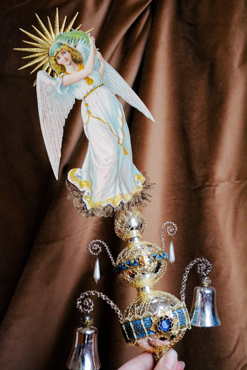 Victorian Christmas Tree Topper, Angel Topper, Victorian Topper ...