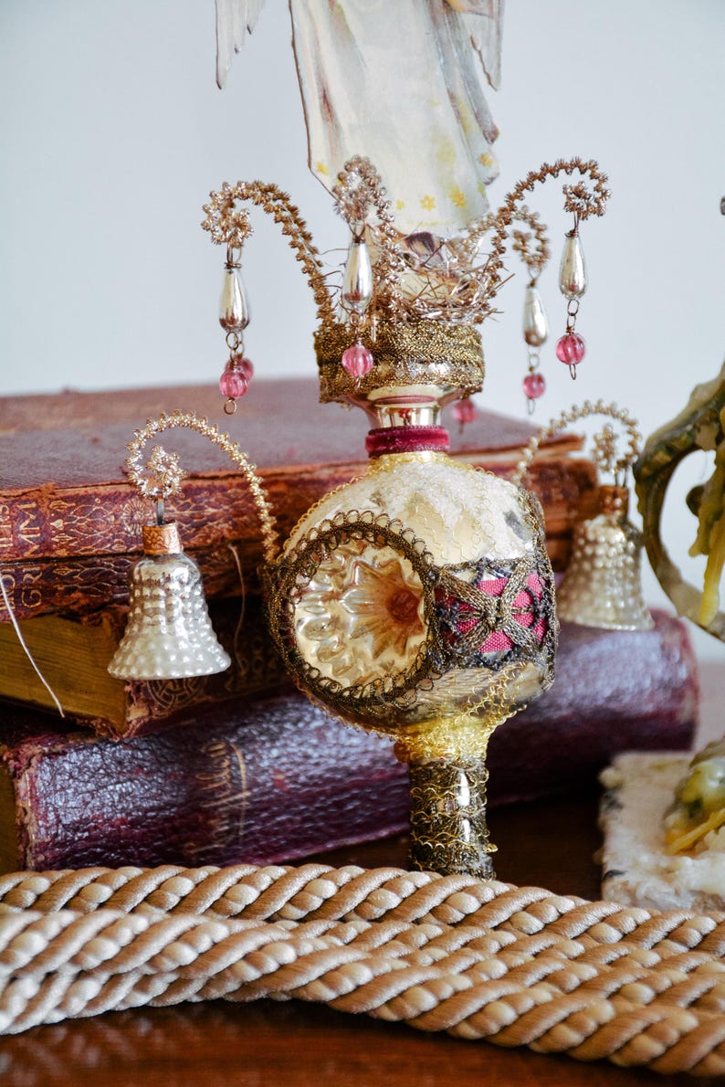 Victorian Christmas Tree Topper With Angel | OLD WORLD CHRISTMAS - Etsy ...