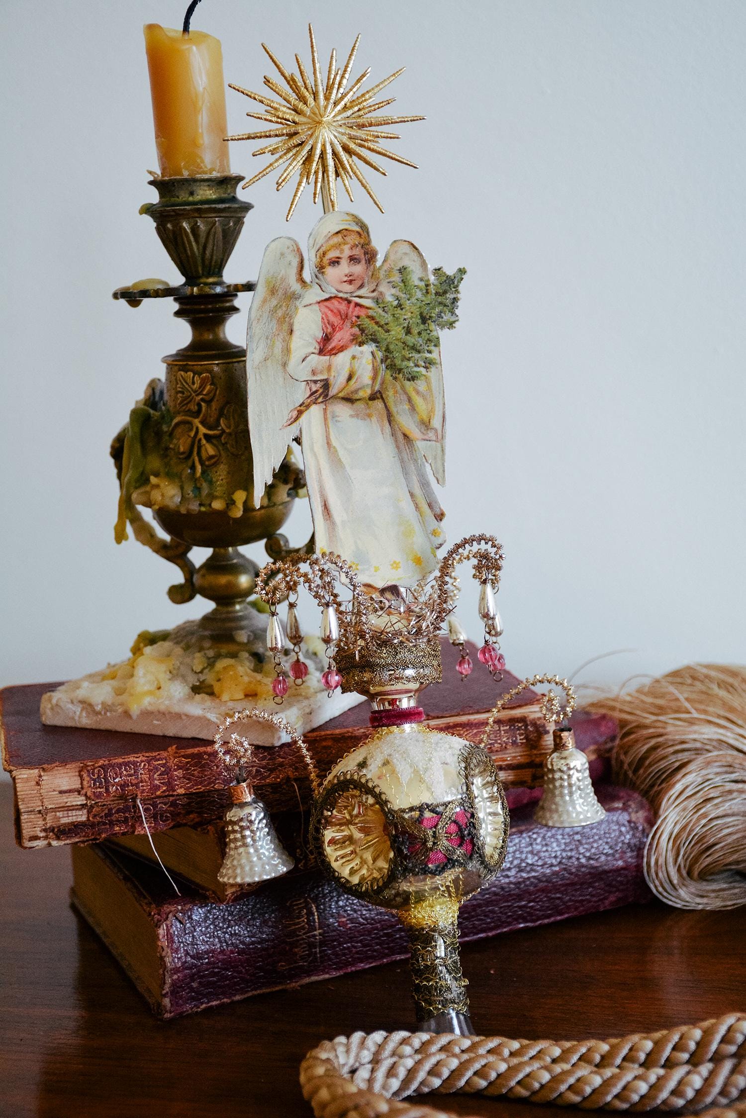 Victorian Christmas Tree Topper With Angel | OLD WORLD CHRISTMAS - Etsy
