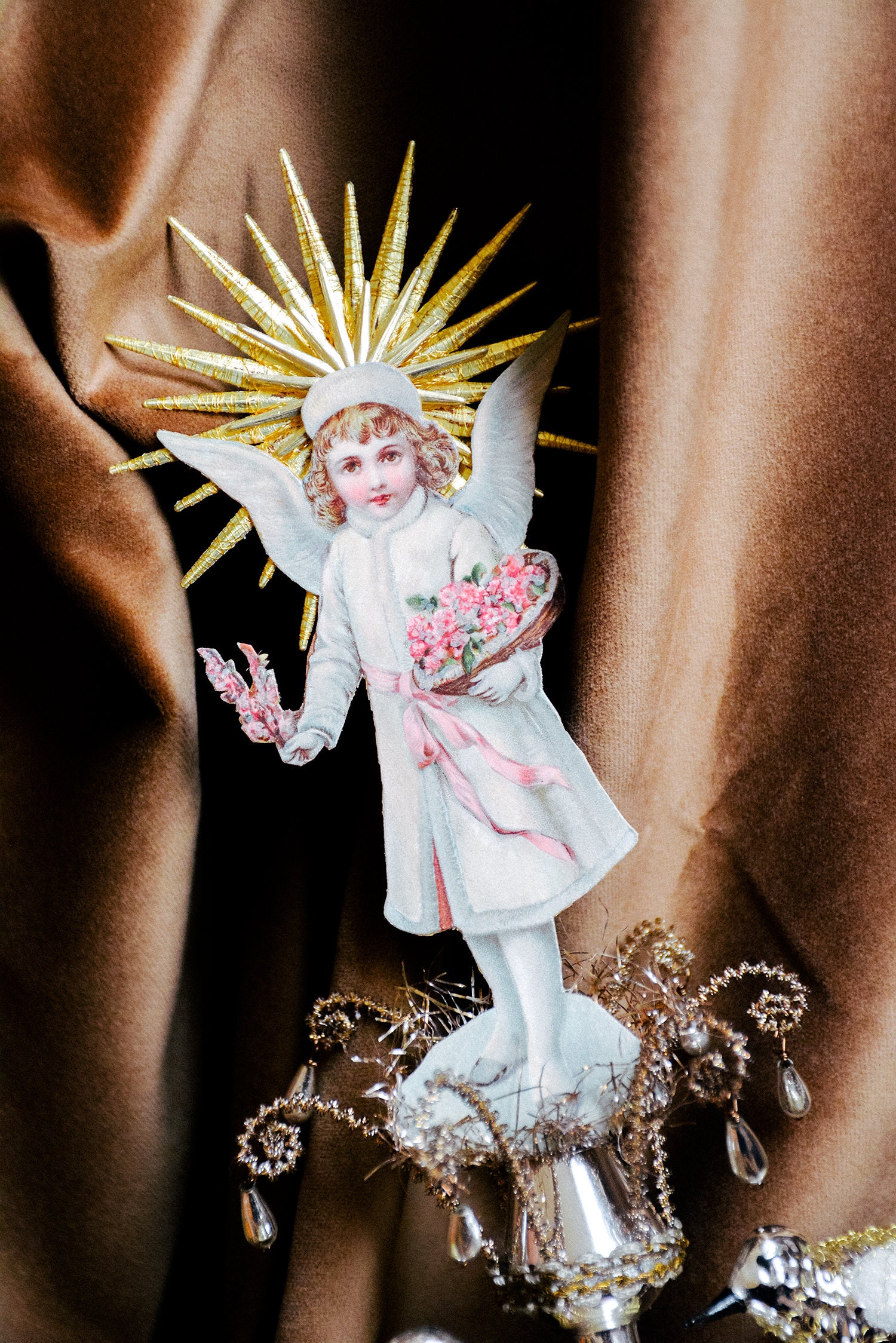 Victorian Christmas Tree Topper, Angel Topper, Victorian Topper ...