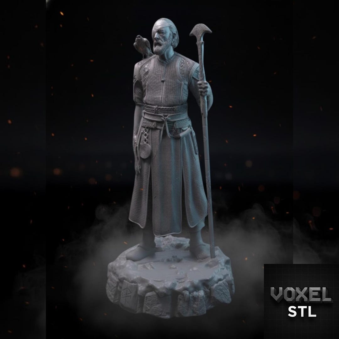 Odin STL | God of War 3D Printable Figure | Norse God Digital Sculpture ...