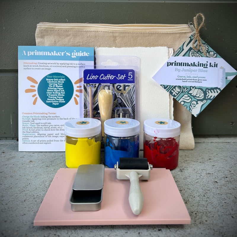 Lino Printing Kit - Etsy UK