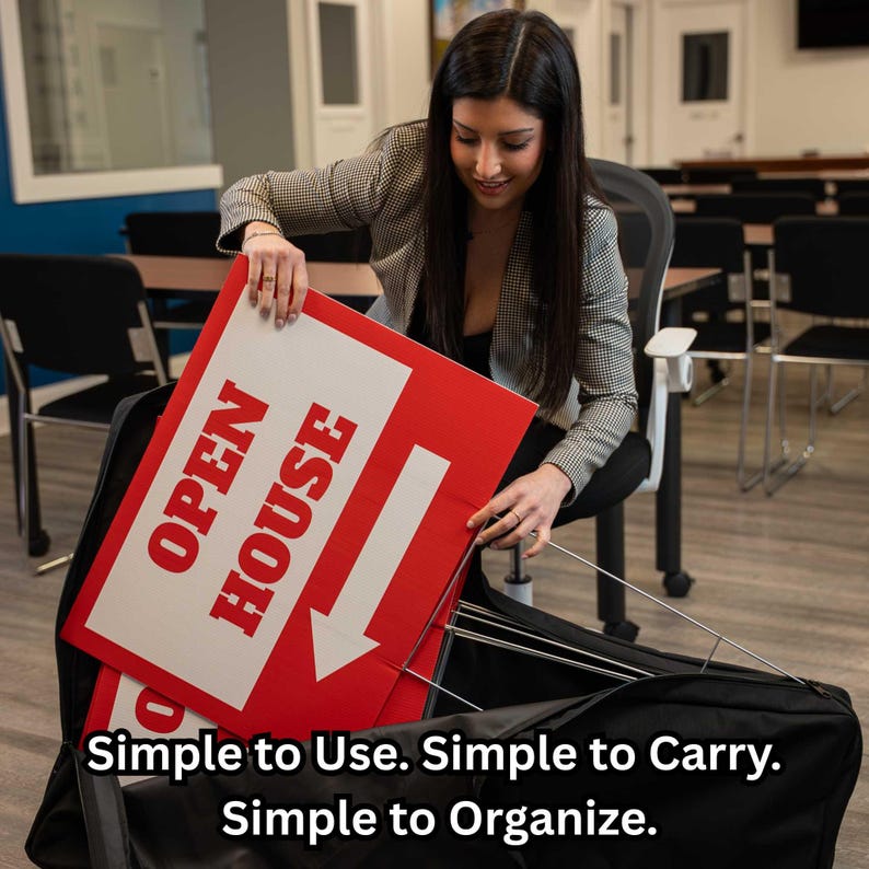 The Sign Bag – the Ultimate Organizer for Real Estate Yard Signs - Etsy