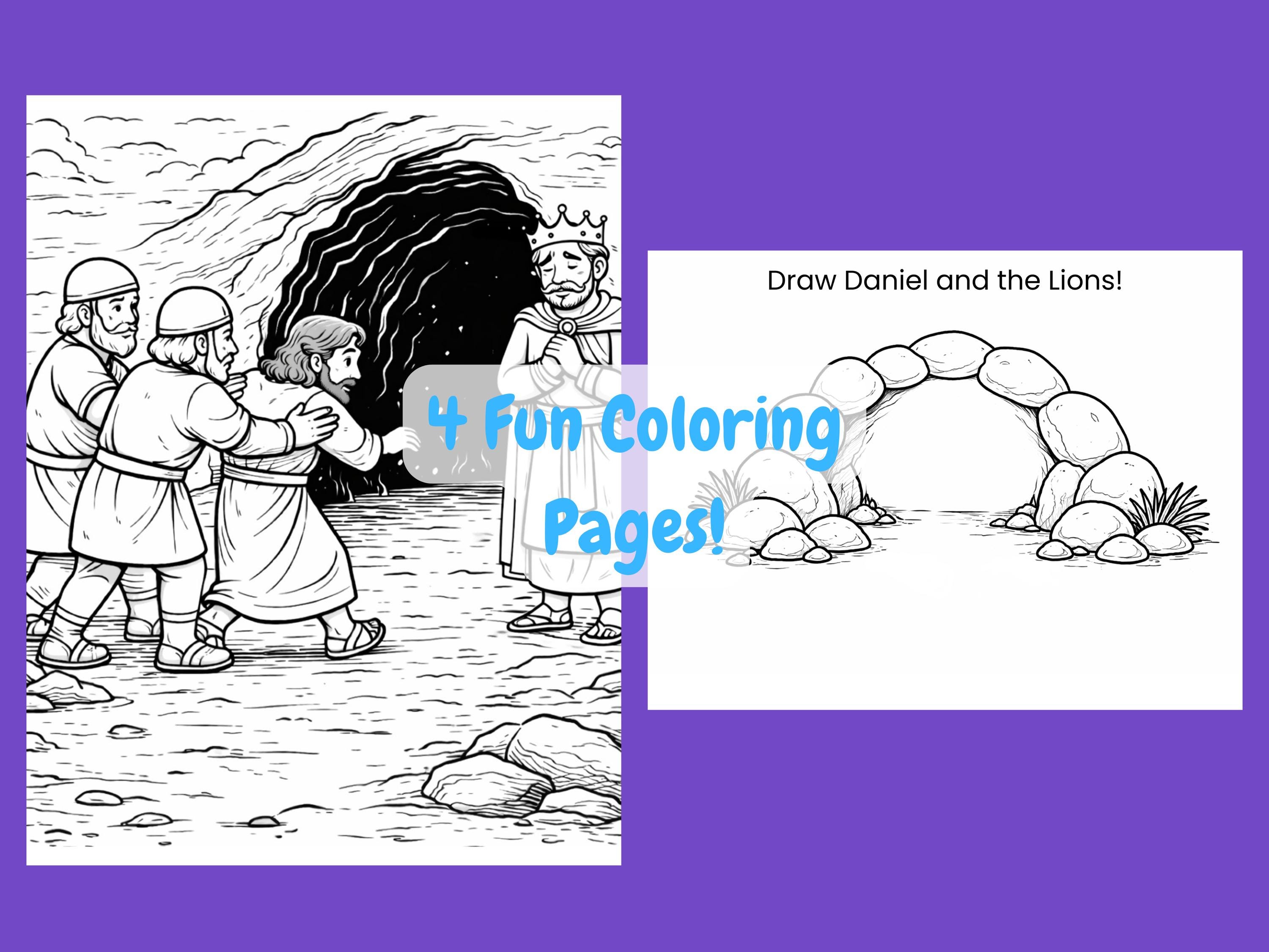 Daniel and the Lions' Den Activity Pack (3rd-6th Grade) | Bible Story ...