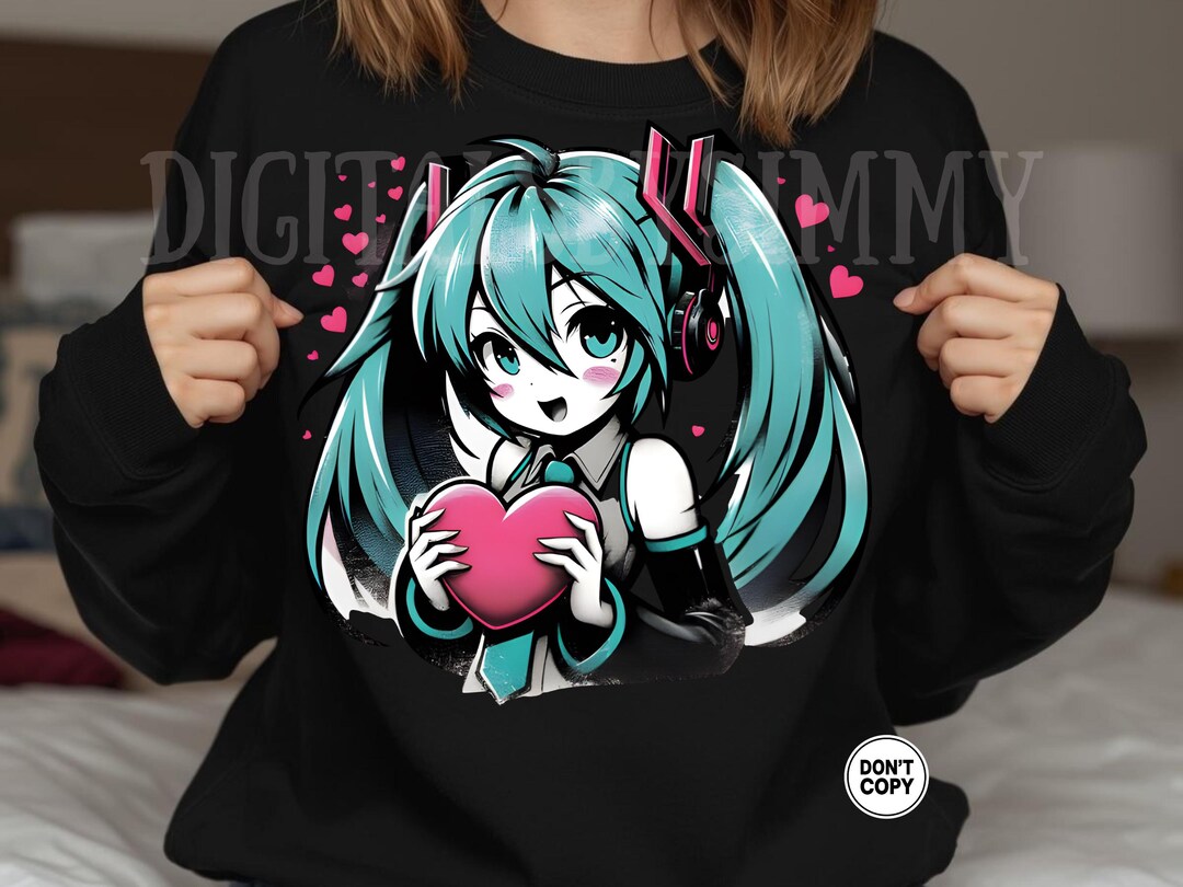 Hatsune Miku Valentine PNG, Kawaii Anime Clipart, Vocaloid Character ...