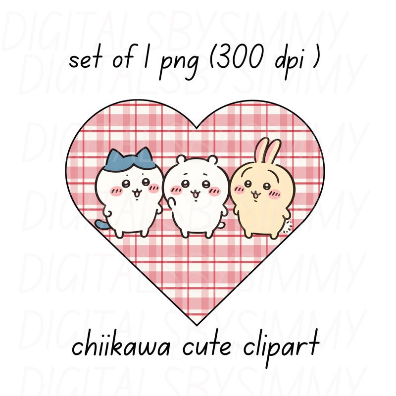 Chiikawa Stickers Png - Etsy