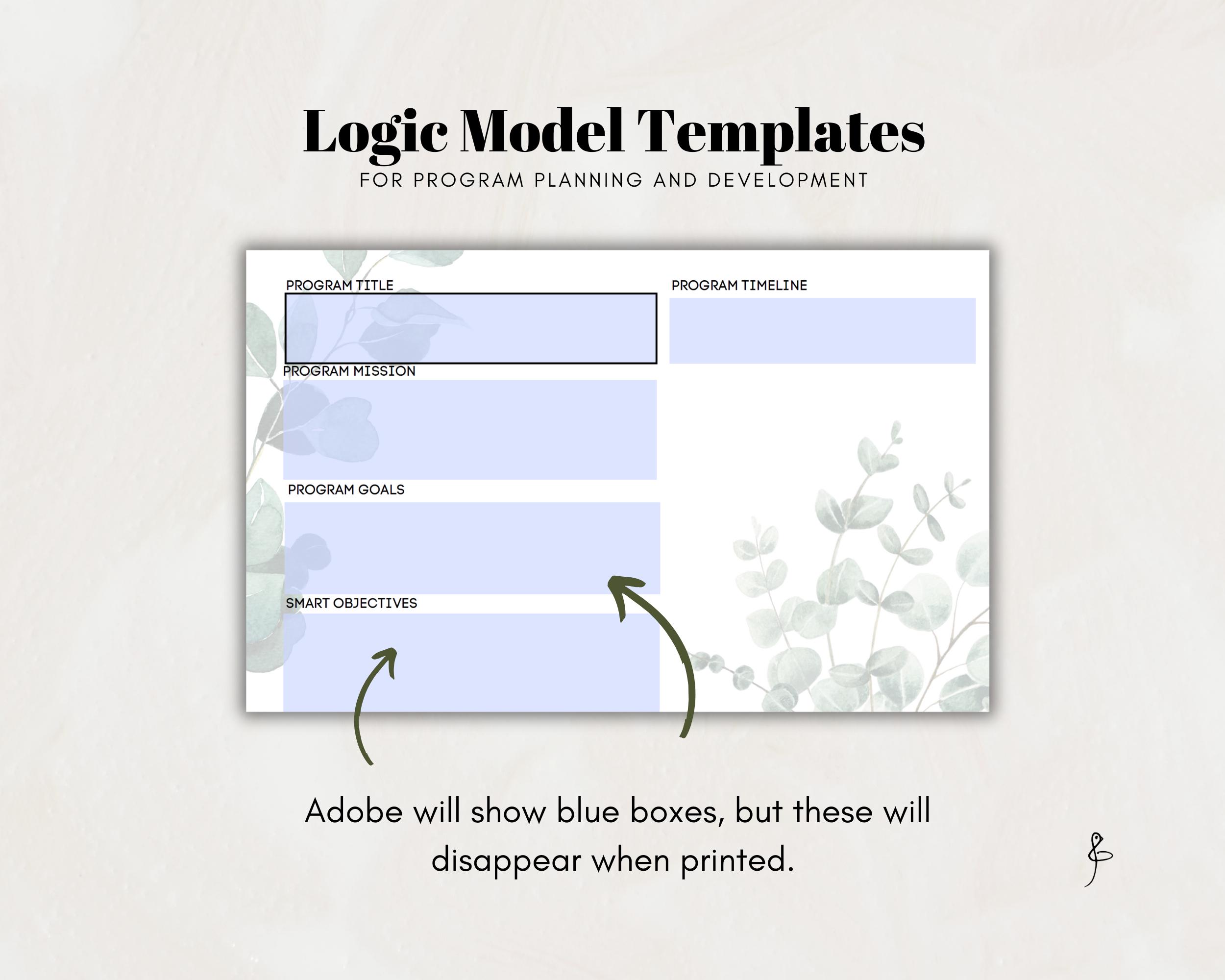 Connect Goals to Impact – Editable Logic Model Template for Nonprofit ...