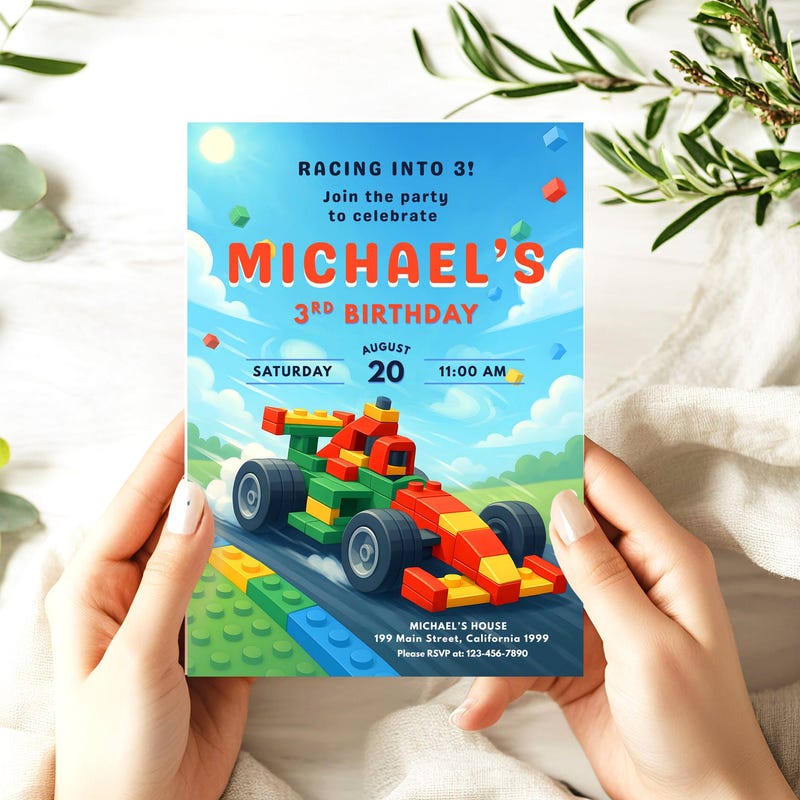 Building Block Race Cars - Etsy UK