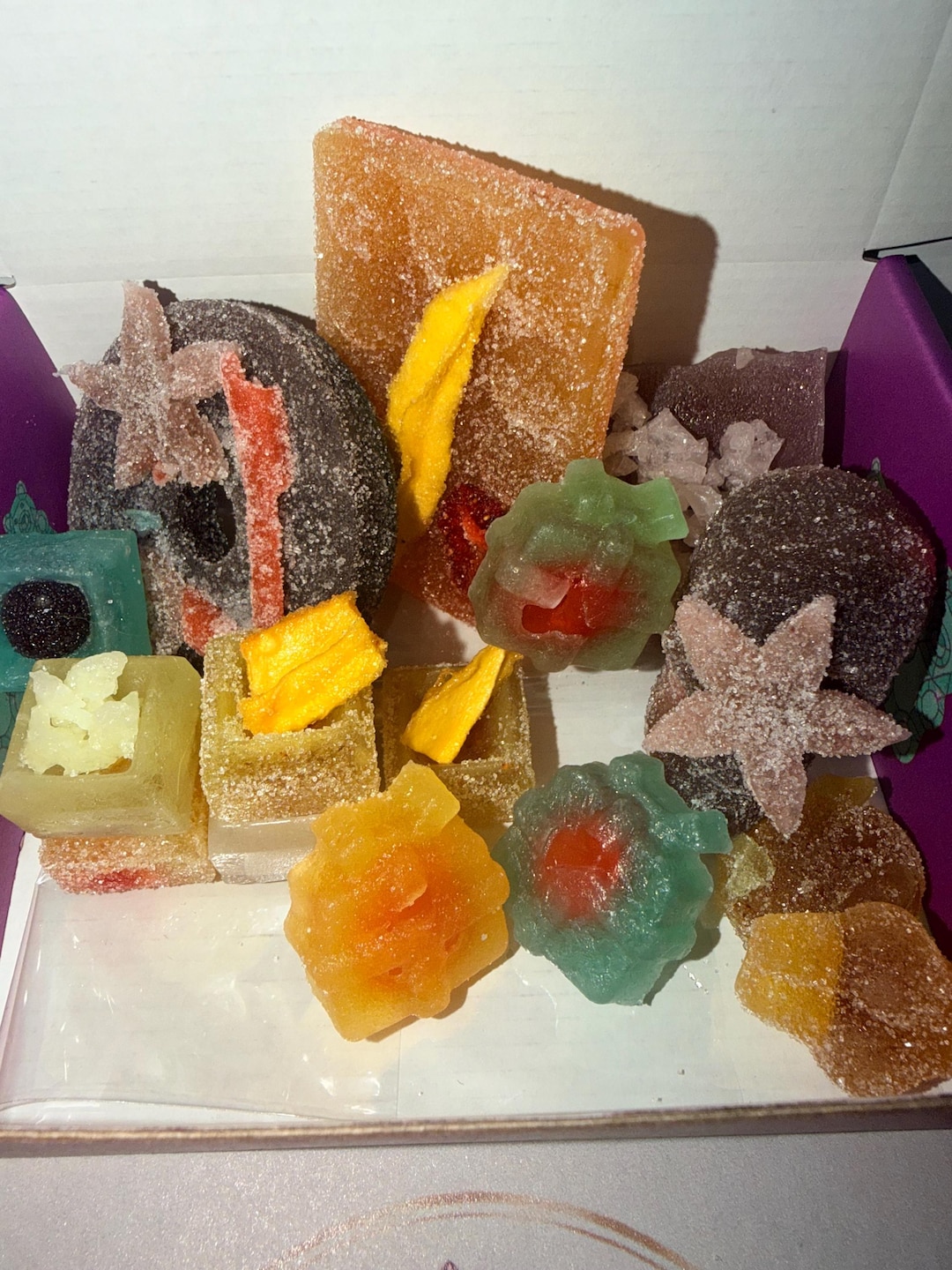 1 Lb Gusher, Jam/paste, Gummy Filled Japanese Crystal Candy Kohakutou ...