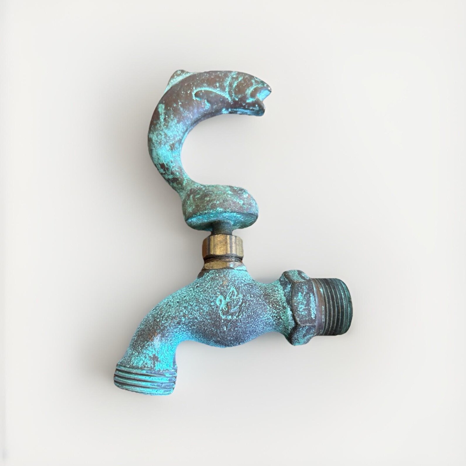 Vintage Patina Fish Spigot - Etsy