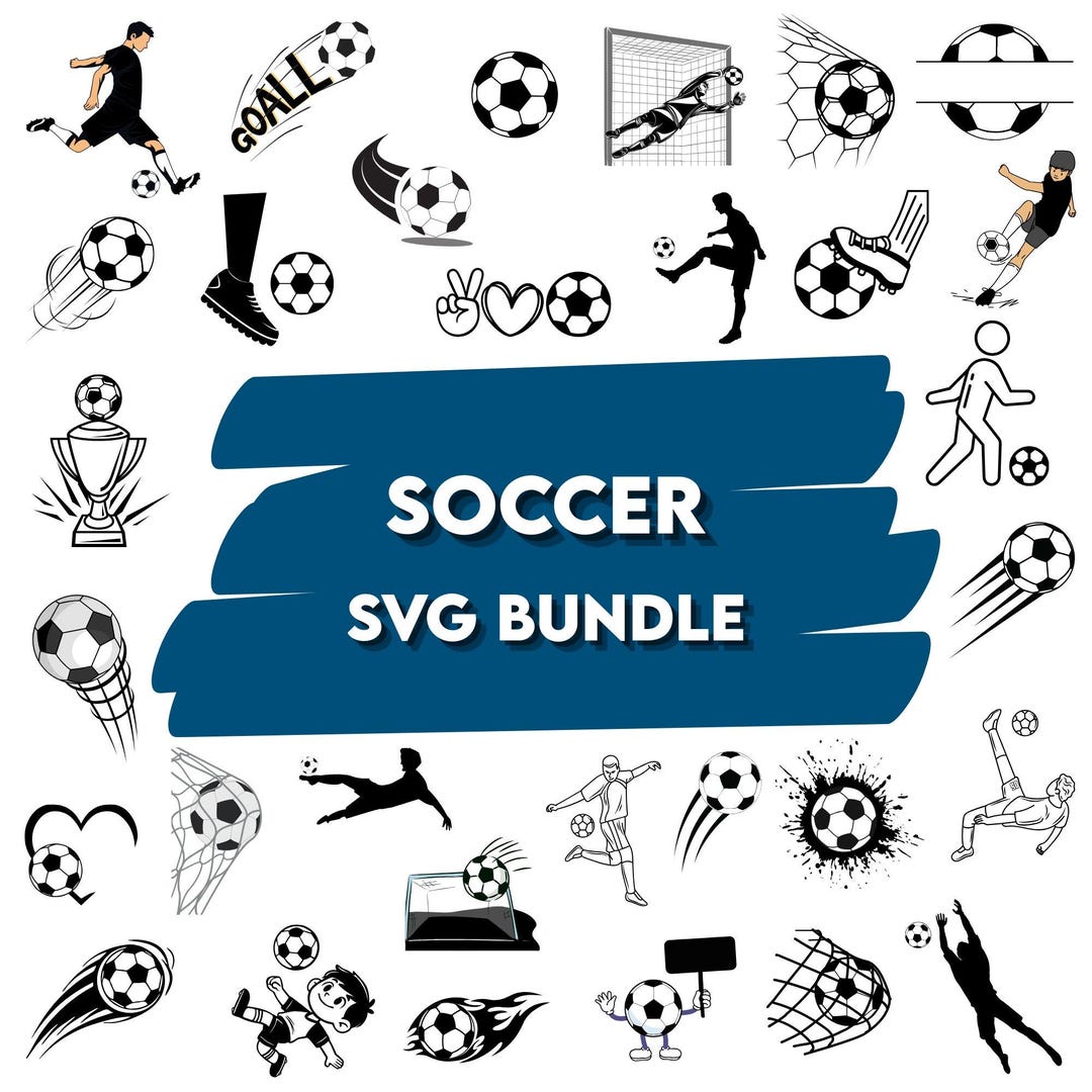 SOCCER Svg Bundle:cut Files for Cricut,clipart,digital Files(instant ...