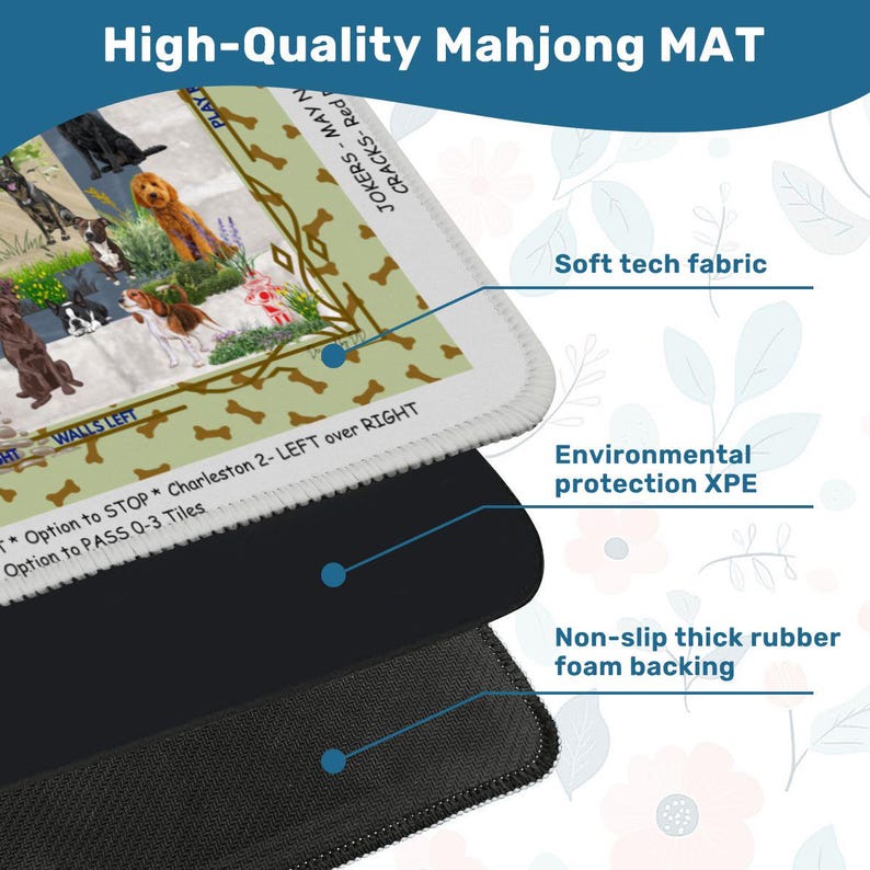 Dog Breeds Mahjong Mat – "man's Best Friend" - Etsy