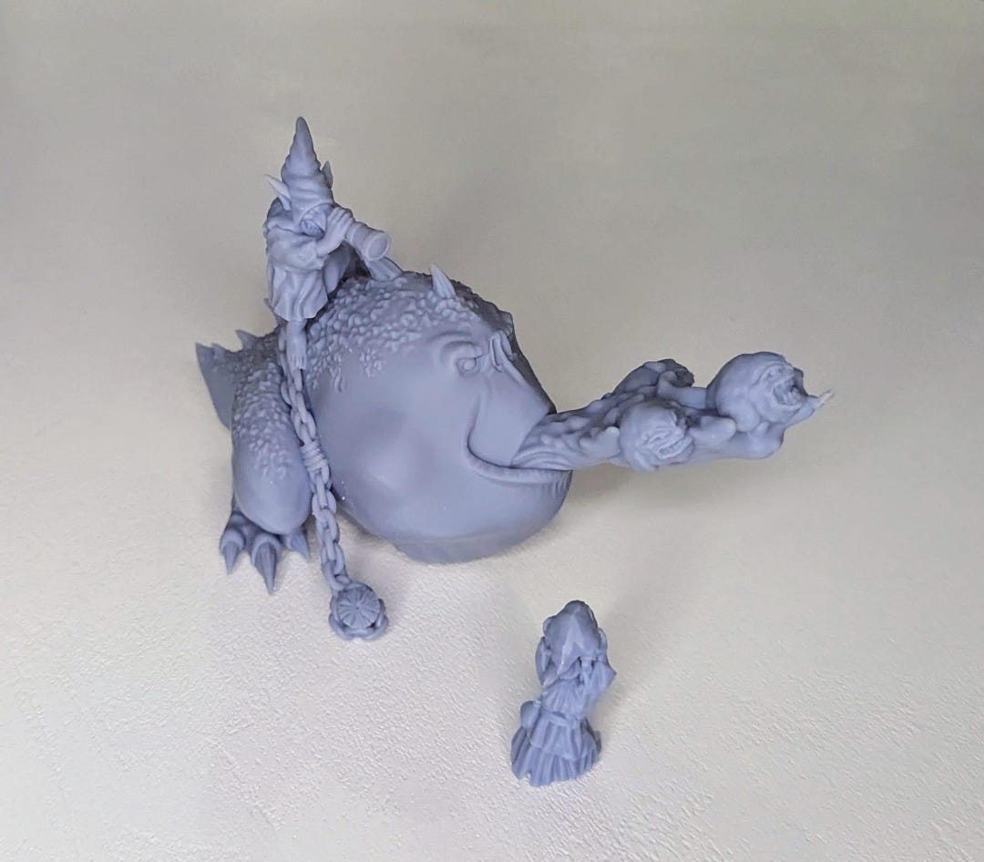 Giant Squig Gobba With Night Goblins – Fantasy Resin Monster ...