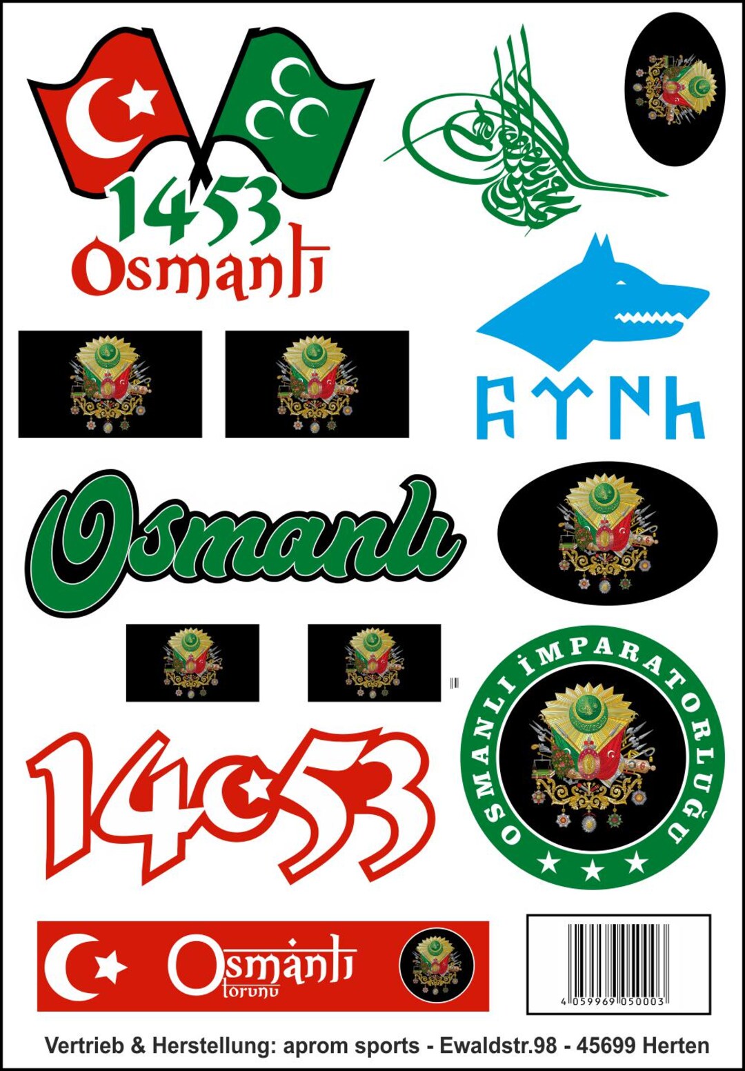 Ottoman Empire 11x Decal Pack – Sticker Flag and Map Sticker Set AK - Etsy