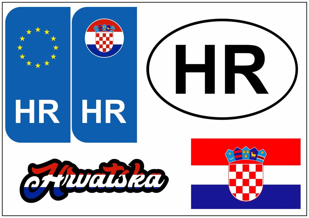 Croatia Sticker Set | Waterproof Vinyl Decals for Car, Laptop - Etsy