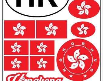 China Hong Kong City Sticker Car Bumper Decal - Etsy