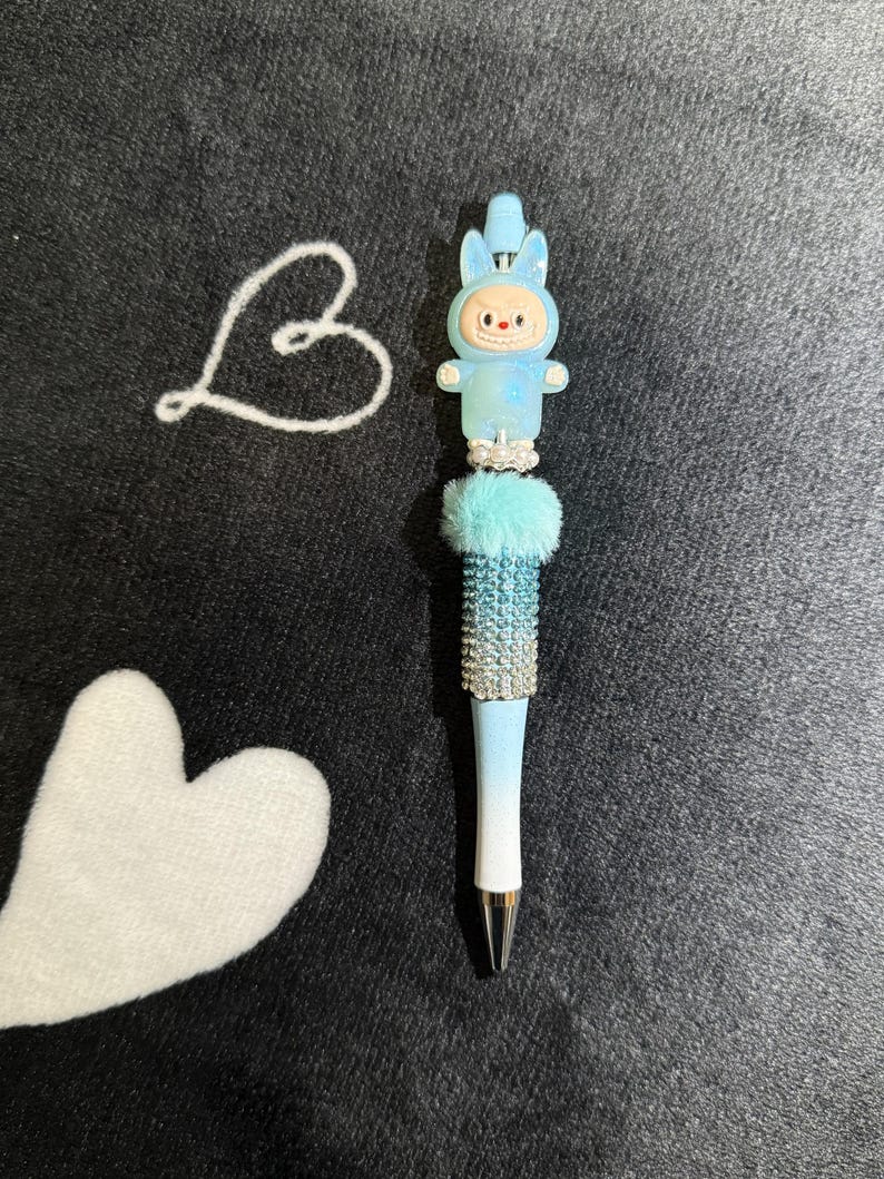 Labubu Pen | 3D Silicone Beads Pens | Cute Pen | Fun Pen | Pen Gift - Etsy