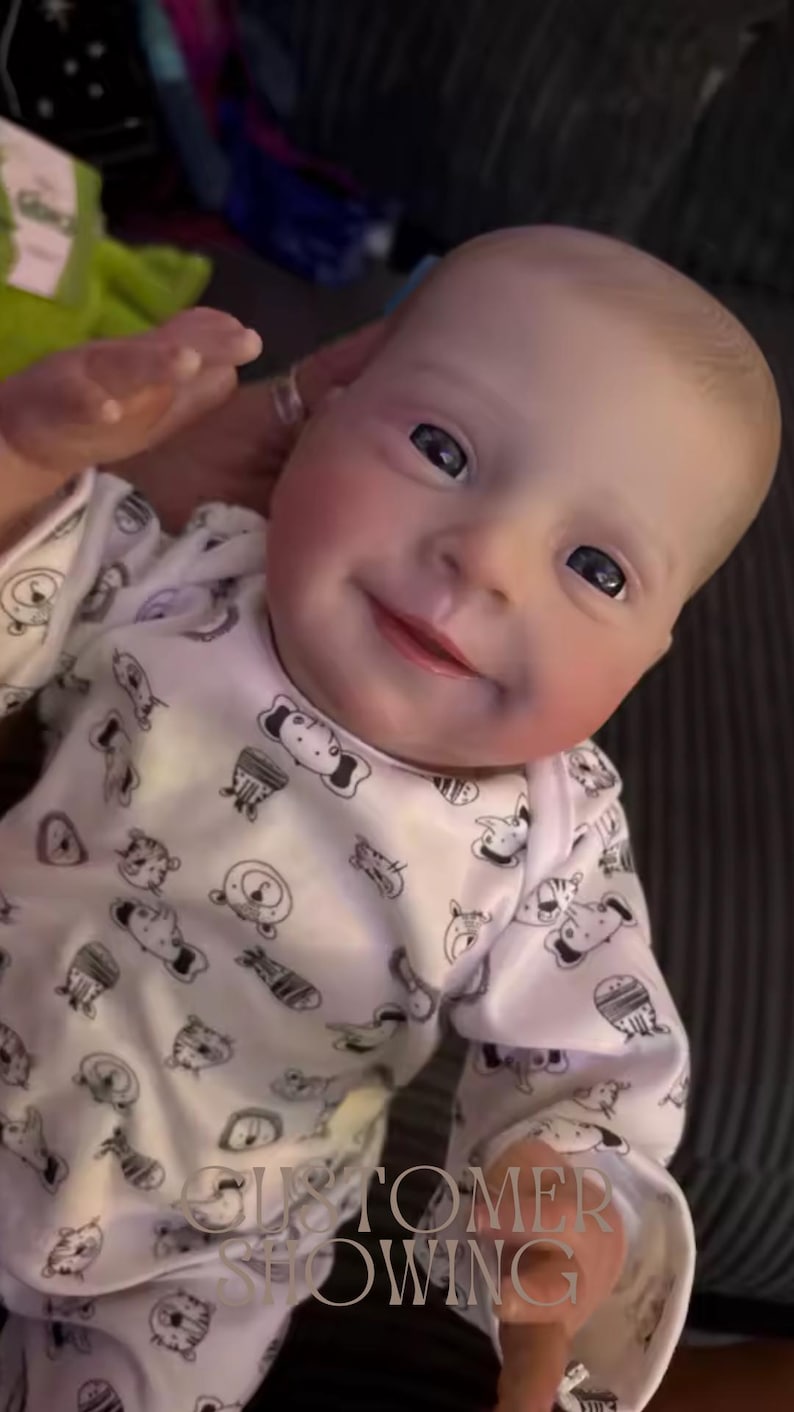 Reborn Baby Doll Danni: Soft Vinyl, Light Skin, Cloth Body - Etsy
