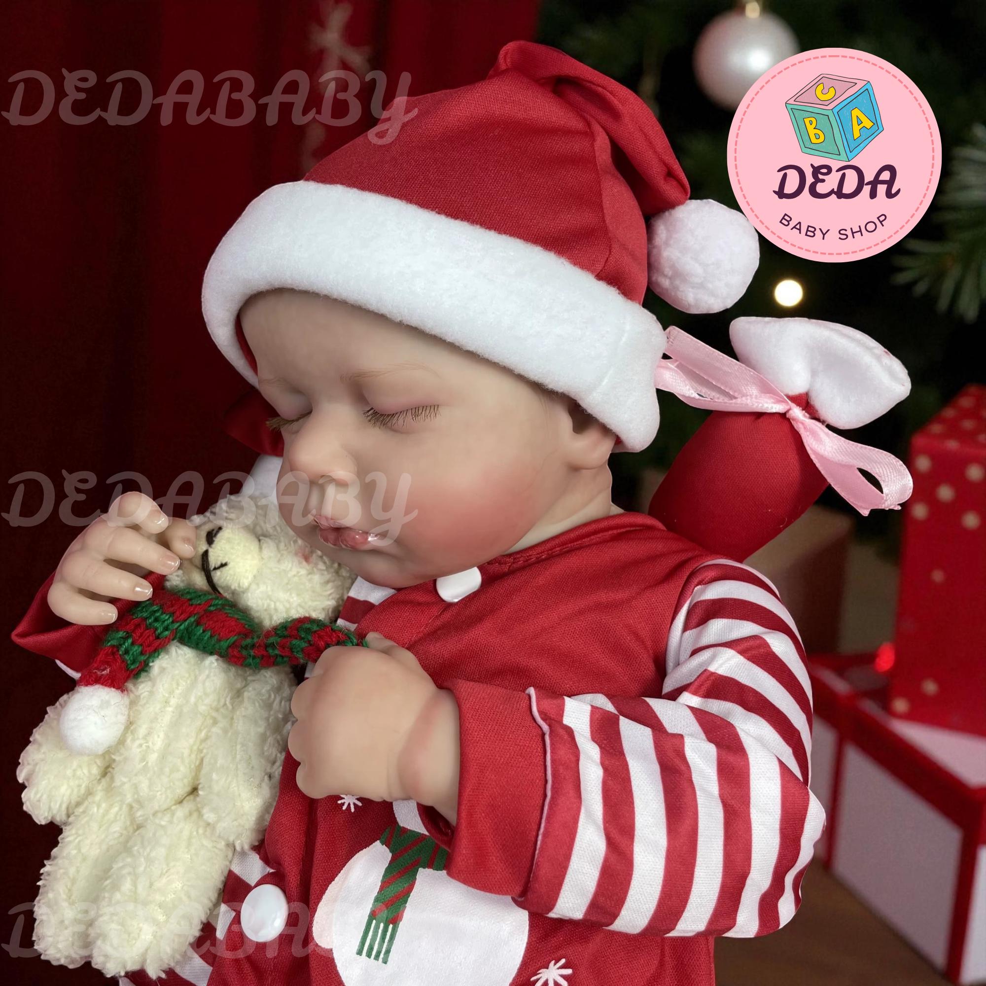 Reborn Christmas Baby Boy Full Vinyl Silicone, 19" Realistic Newborn ...