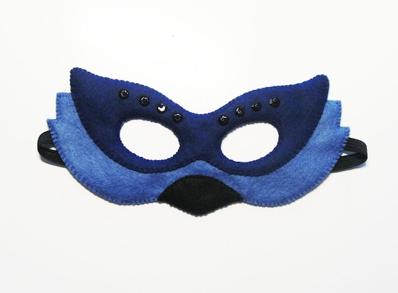 Bird Felt Mask for kids adults Blue handmade bird costume | Etsy