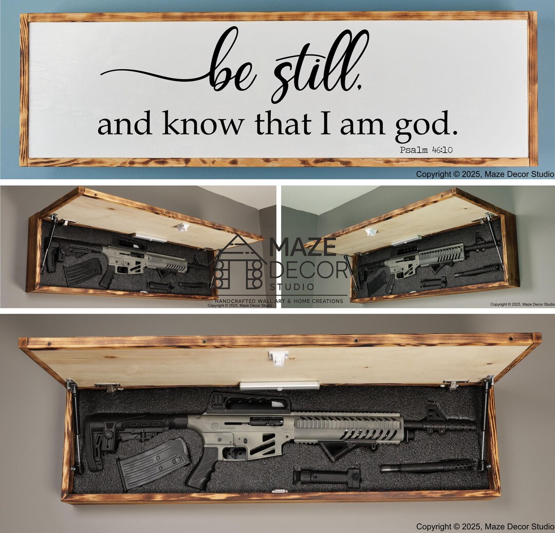 Rustic Hidden Wall Safe | “peaceful Stillness Edition” | Handmade ...