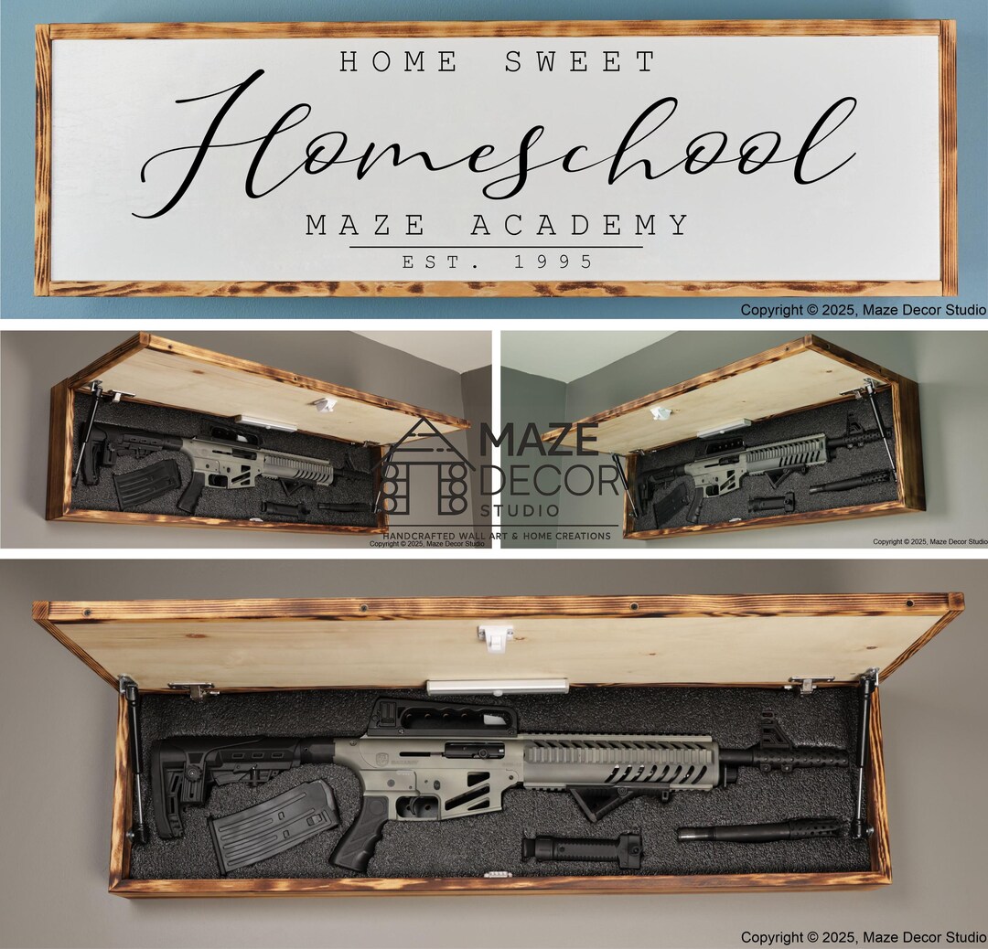 Personalized Hidden Wall Safe | Rustic Home Decor, Homeschool Edition ...