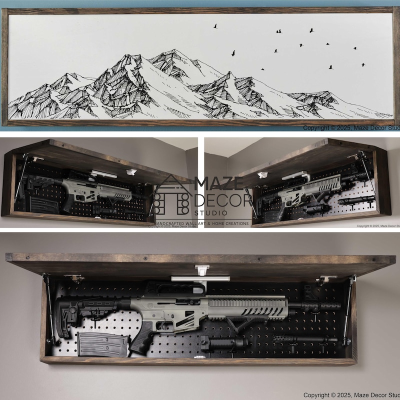 Hidden Cabinet Wall Art - Etsy UK