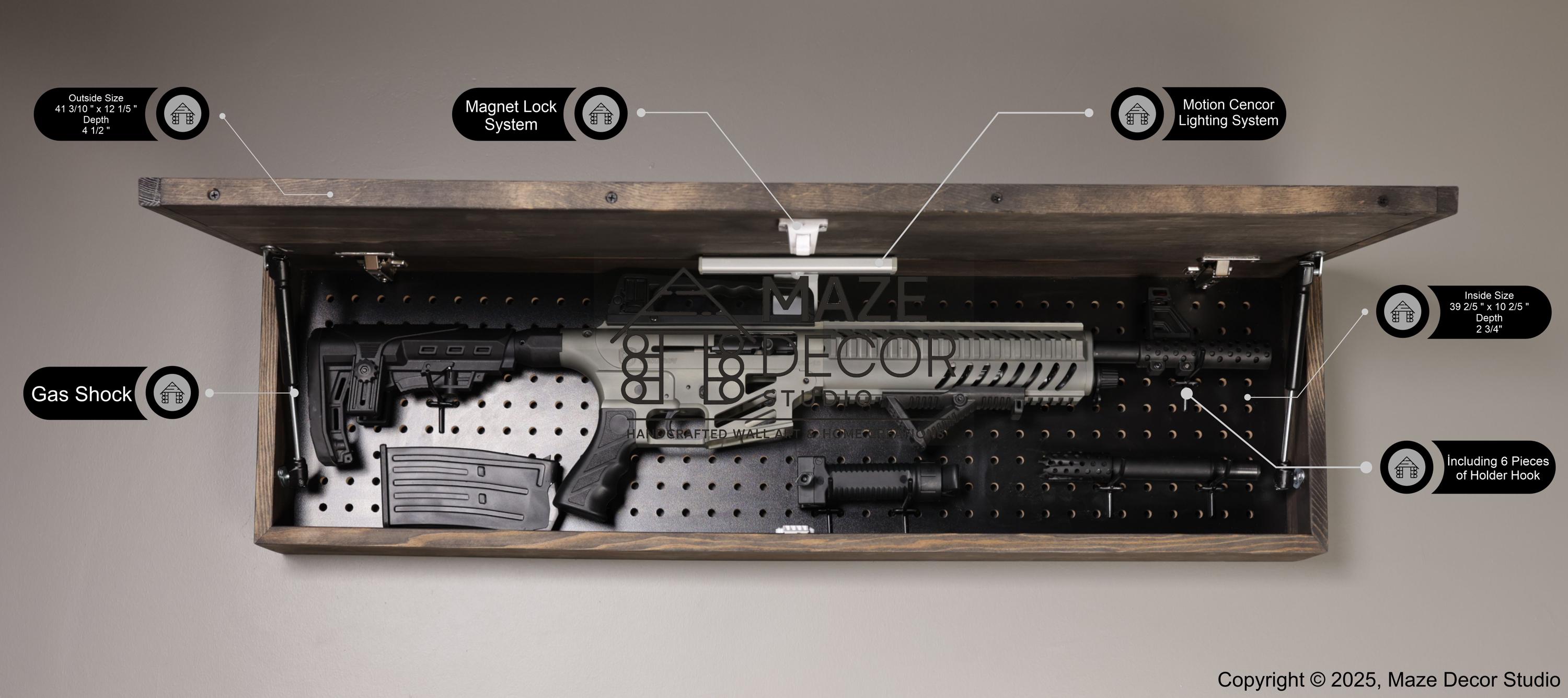 Personalized Hidden Wall Safe | “family Name Edition” | Rustic Wall Art ...