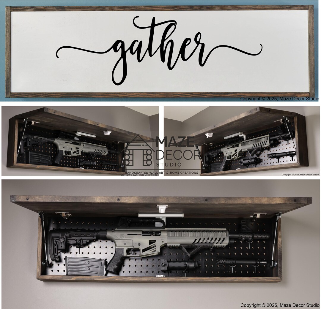Gather Edition | Handmade Concealment Cabinet | Farmhouse Dining Room ...