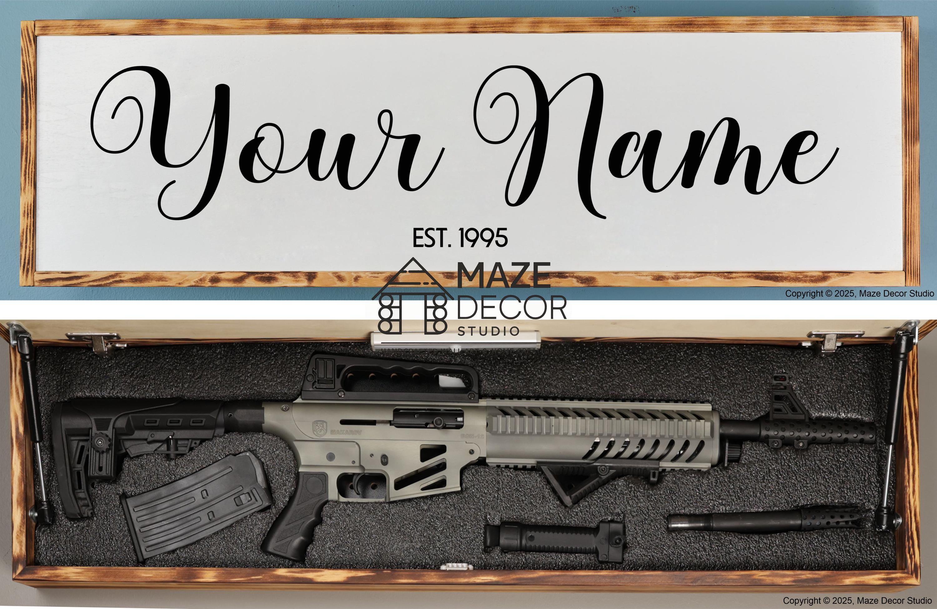Personalized Hidden Wall Safe | “family Name Edition” | Rustic Wall Art ...