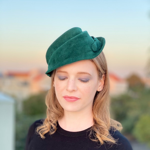 Green Cocktail Hat - Etsy