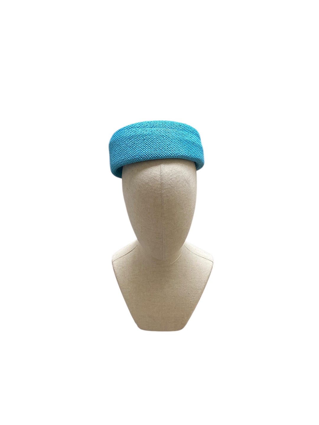 Light Blue Pillbox Hat/ Race Day Hat Ireland/ Aqua Jackie Style Hat ...