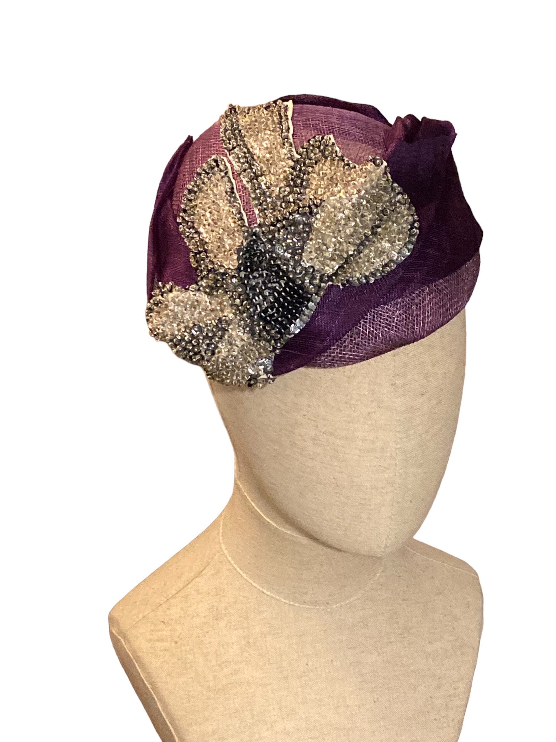 Purple Dress Hat for Formal Summer Event/ Lilac Mini Hat Mother of the ...