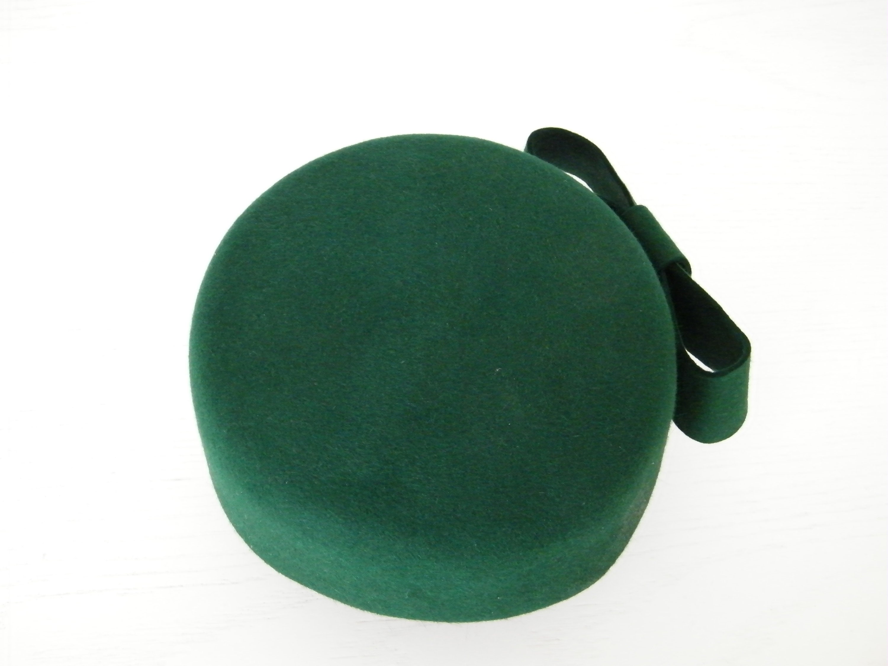Green Pillbox Hat/ Winter Pillbox Hat/ Jackie Hat/ Occasion Hat UK ...