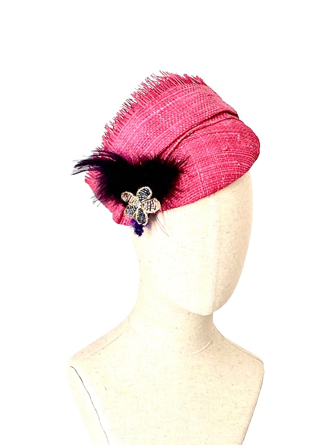Hot Pink Event Hat/formal Summer Hat for Women/ Occasion Hat/ Ascot Hat ...