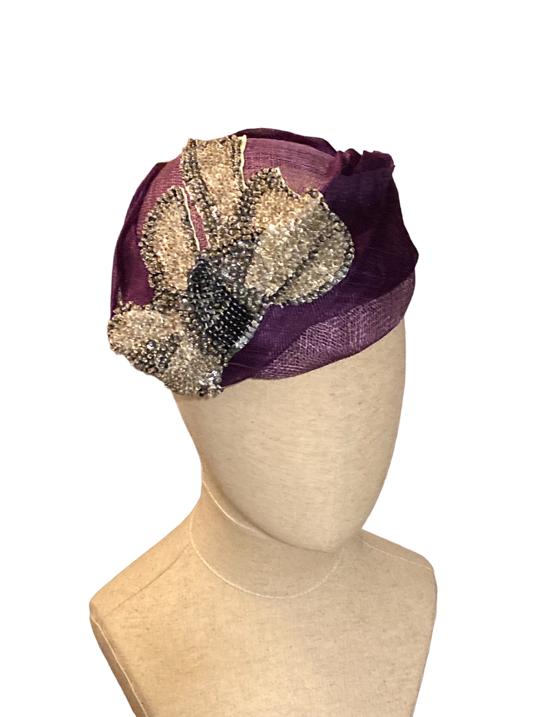 Purple Dress Hat for Formal Summer Event/ Lilac Mini Hat Mother of the ...