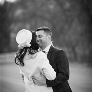 Off White Pillbox Hat/ Winter Wedding Hat / 50s Style Bridal Hat/ Wool ...
