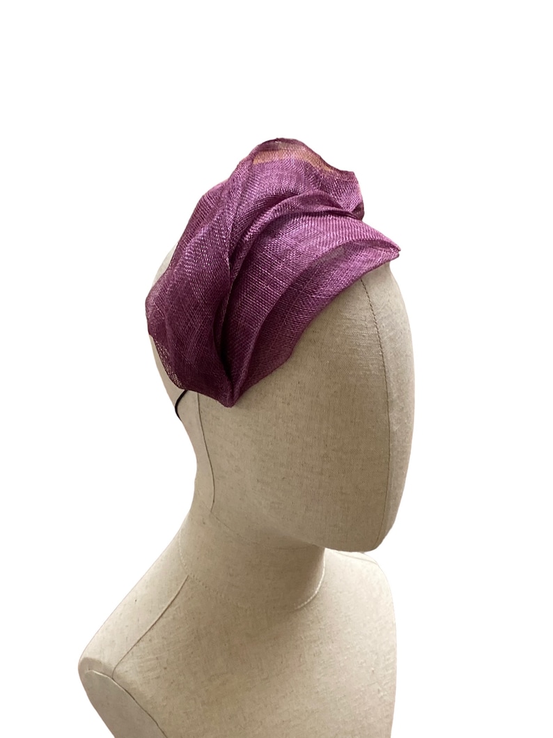 Purple Dress Hat for Formal Summer Event/ Lilac Mini Hat Mother of the ...