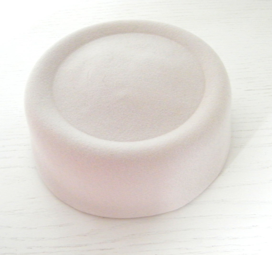 Light Grey Pillbox Hat/ Formal Hat for Women/ Pastel Dress Hat/ Jackie ...