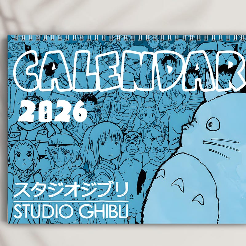 Ghibli Calendar Art 2026 - Etsy