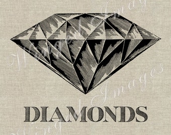 Large Diamond Instant Download Digital Image No.45 Iron-On | Etsy
