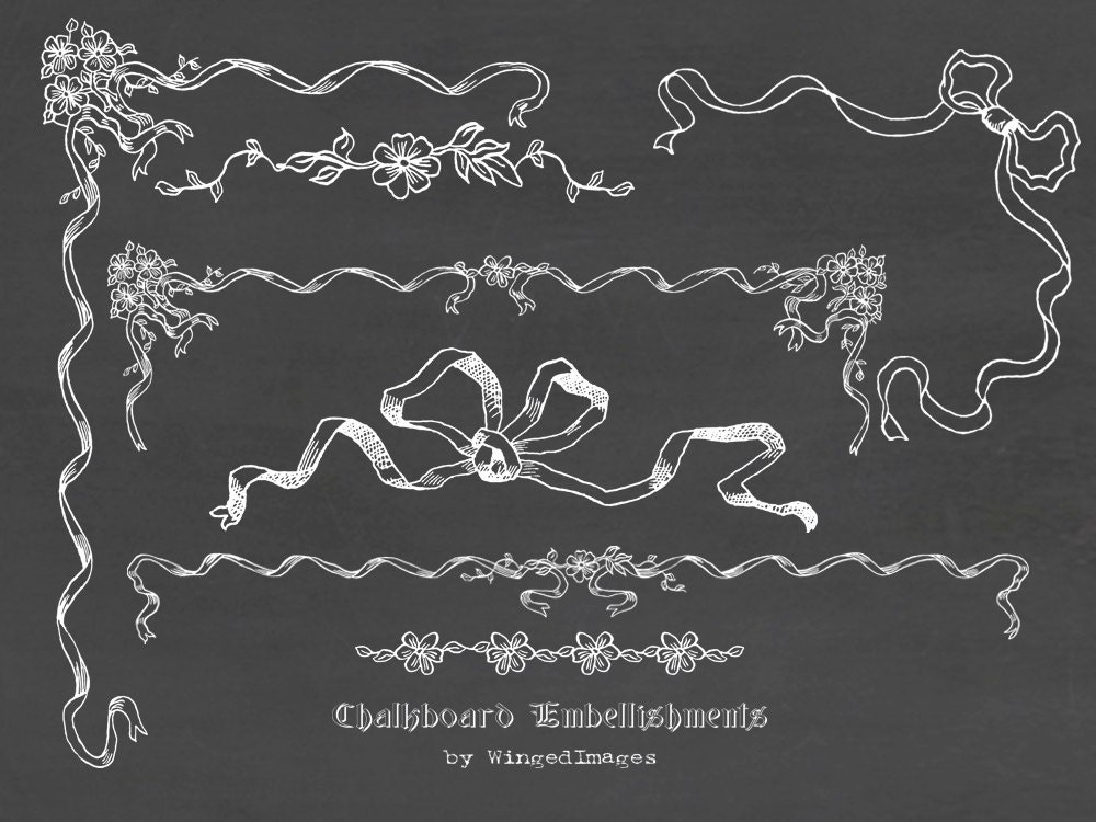 Chalkboard Flourishes Free Download