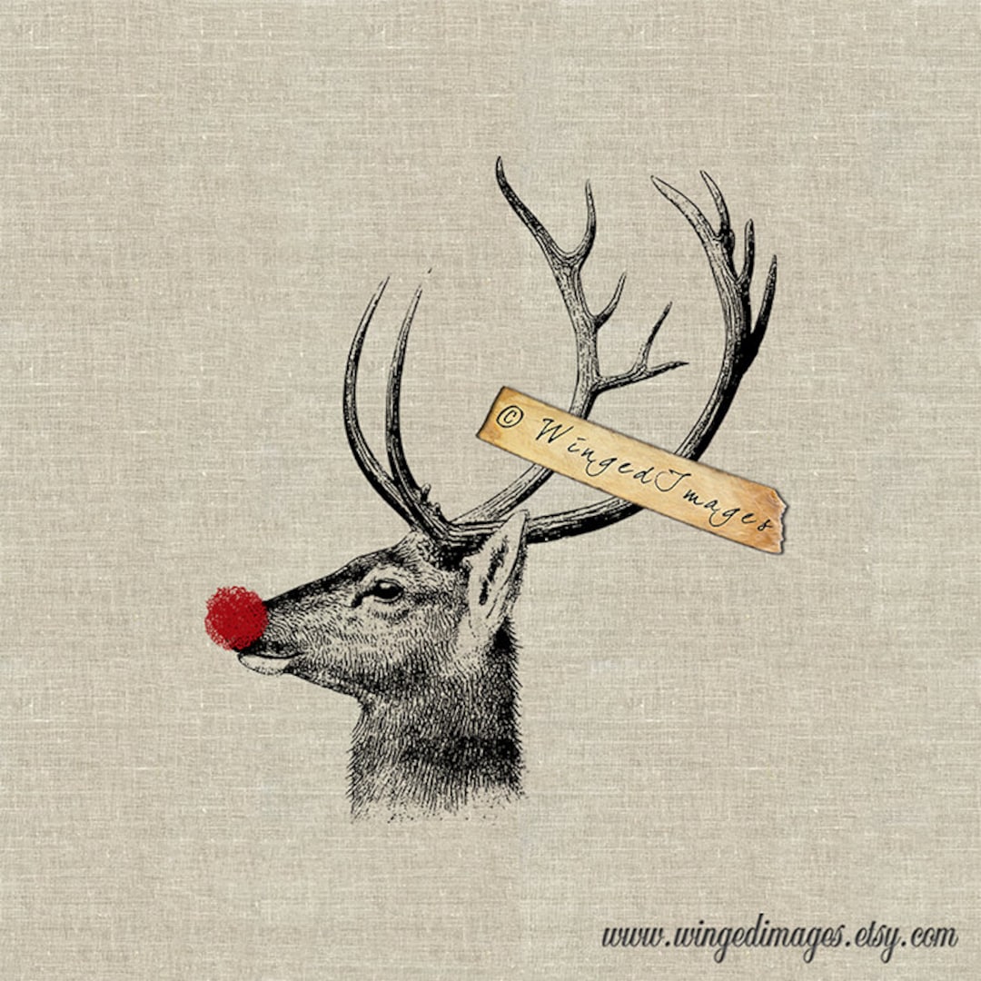 Rudolph the Red Nosed Reindeer Instant Download Digital Image No.188 ...