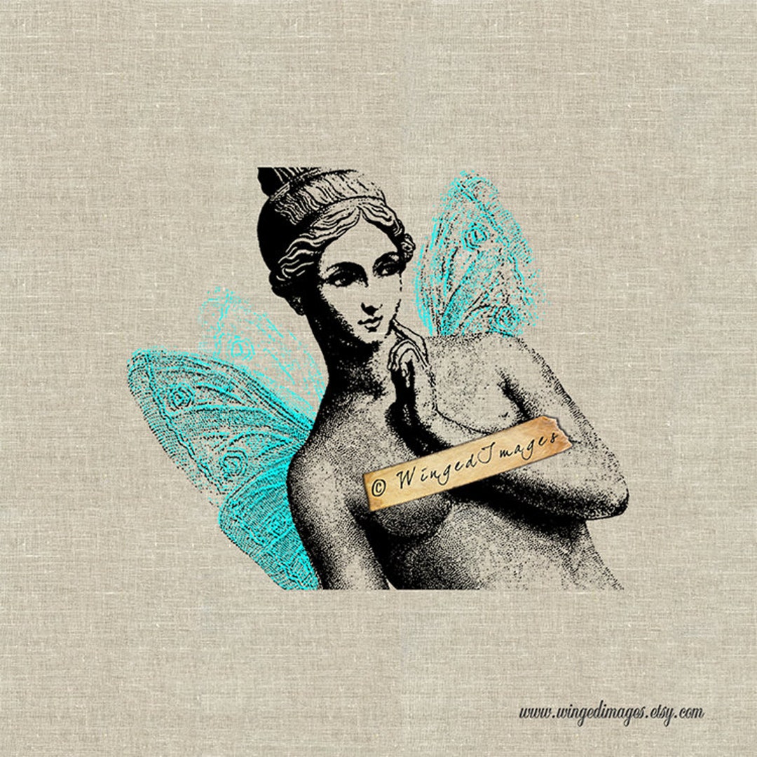 Lady With Butterfly Wings II Instant Download Digital Image No.250 Iron ...