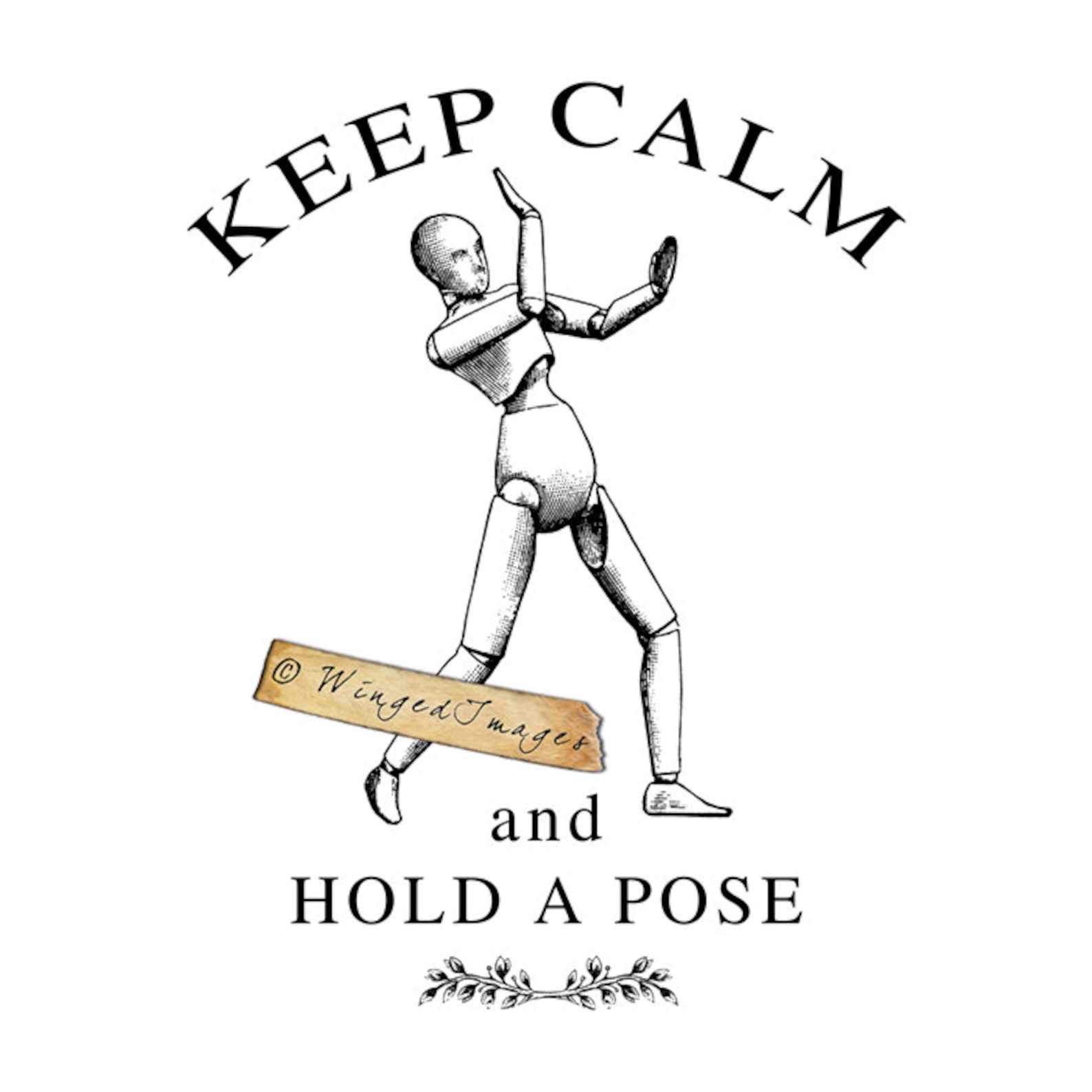 Keep Calm and Hold a Pose Instant Download Digital Image No.134 Iron-on ...